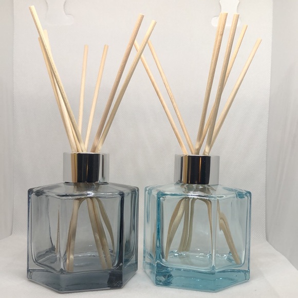 Accents | Diffuser Refillable Empty Bottles Teal And Gray W Bran New ...